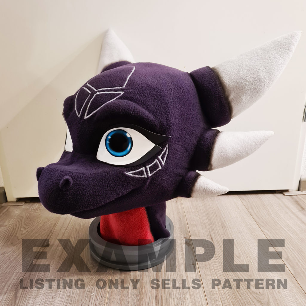Cynder head foam pattern – Willow Creative