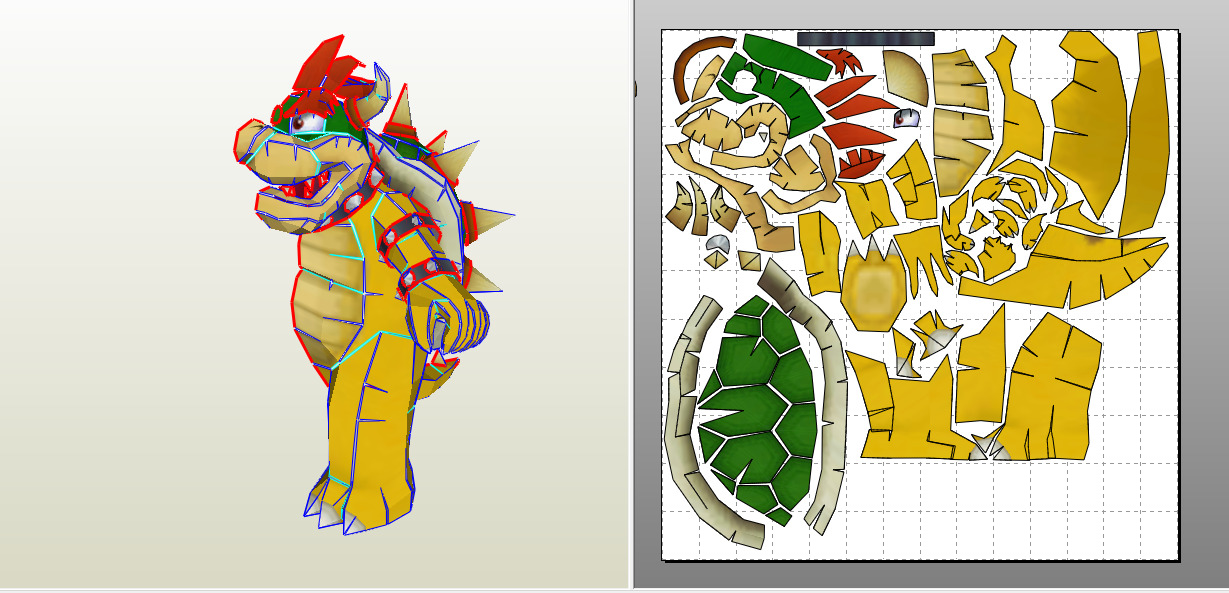 Bowser pepakura files – Willow Creative