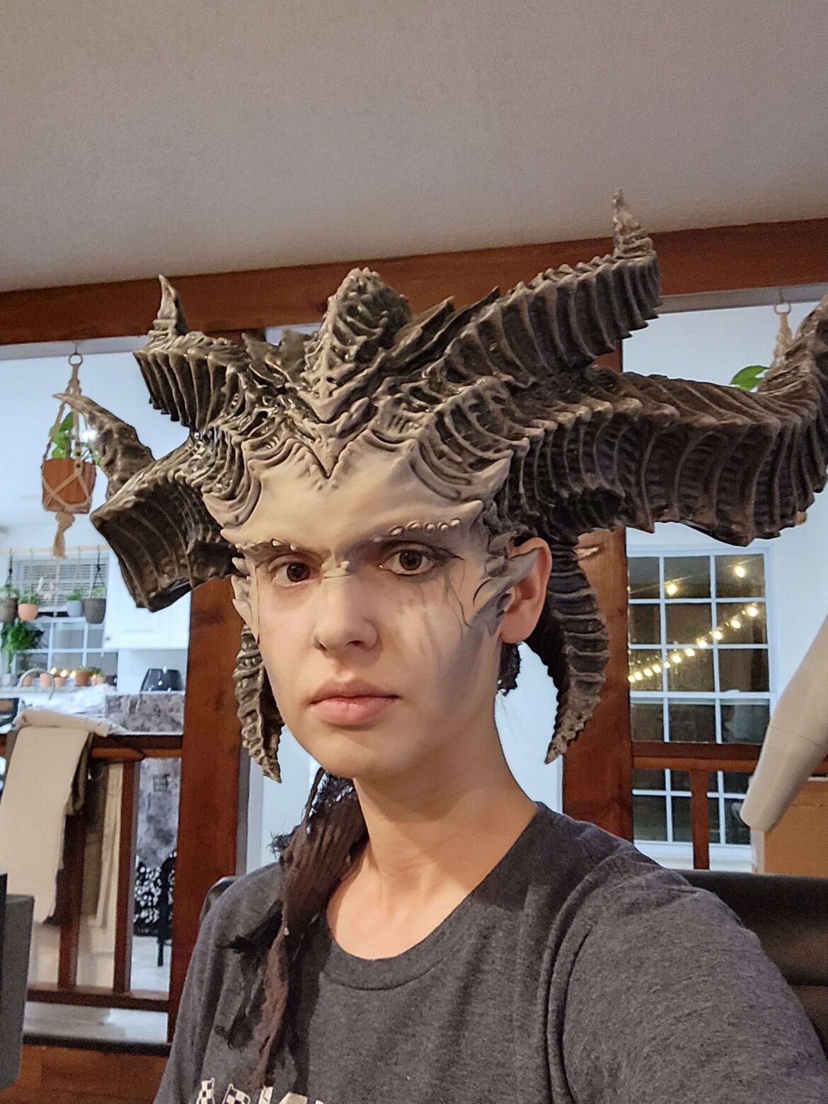 Lilith cosplay prosthetic in natural latex – Willow Creative